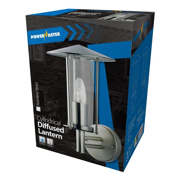 Powermaster Tube Wall Lantern - Stainless Steel – JACS Lighting